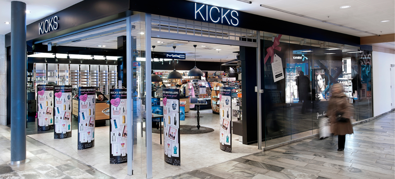 Sminke og parfyme hos Kicks på Trondheim torg